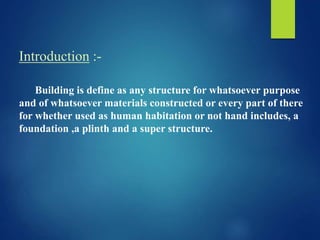 Building structure and their components | PPTX