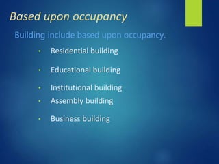 Building structure and their components | PPTX