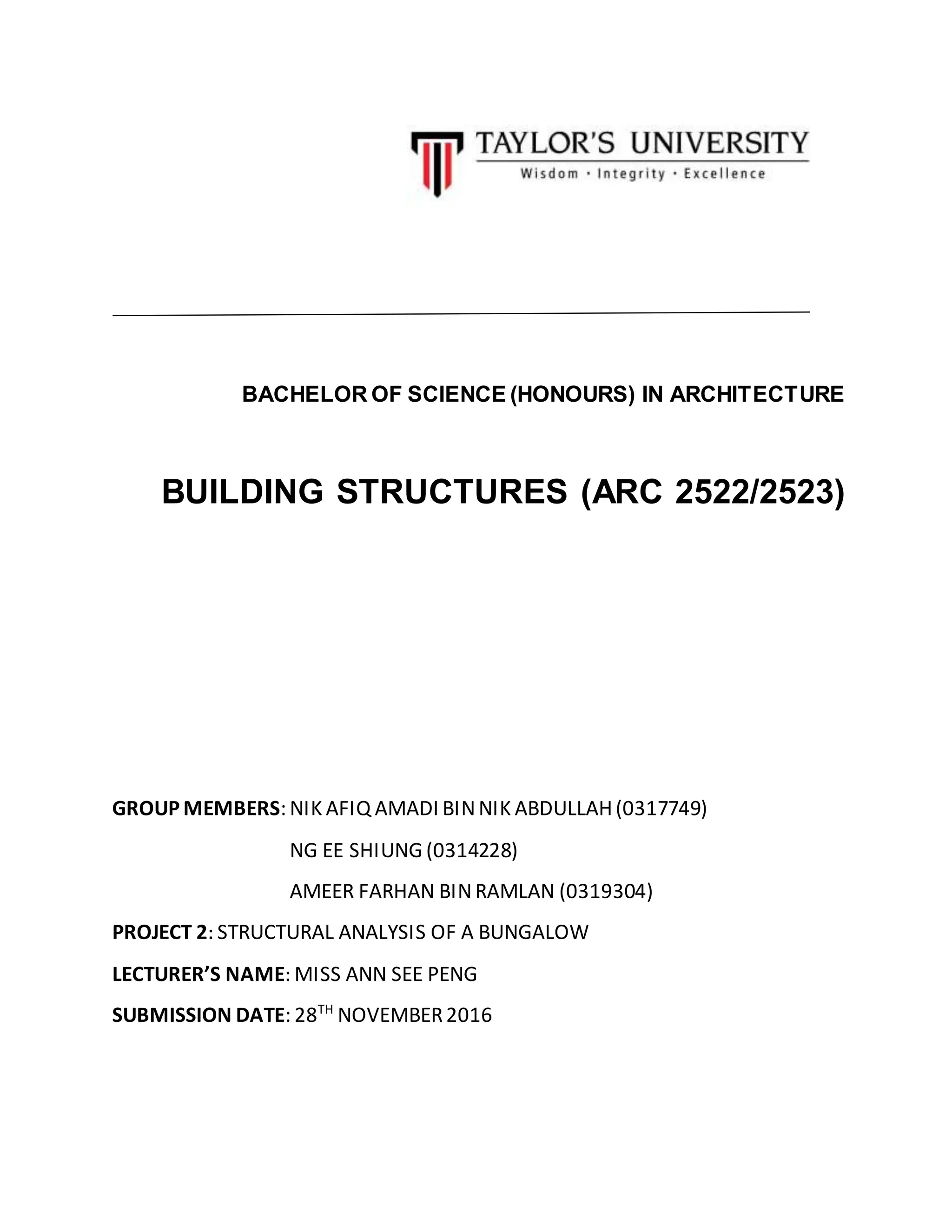 Building structure final report | DOCX