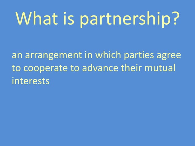 Building successful partnerships june 2014 v2 | PPTX