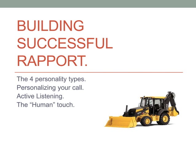 Building Successful Rapport | PPTX