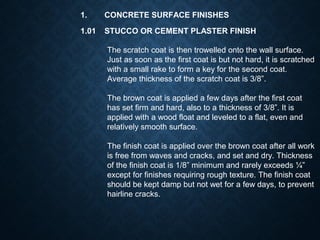 Building suerface finishes | PPT