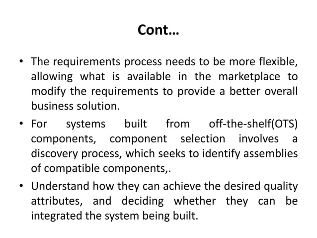 Building systems from off the shelf components | PPTX | Programming ...