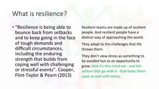 Building Team Resilience | PDF