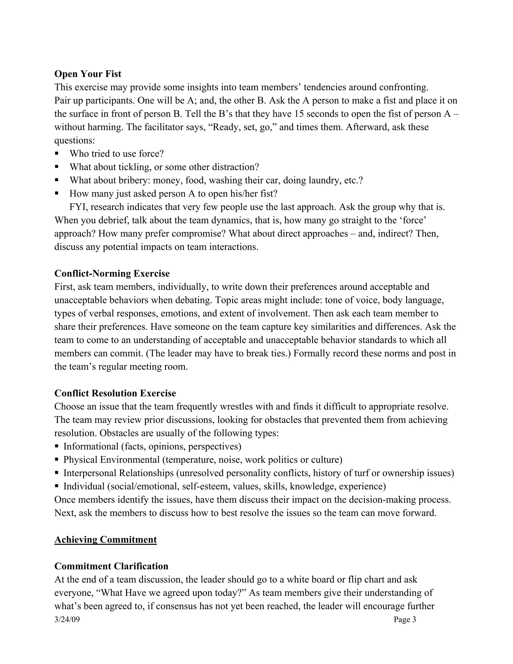 Building team resilience activities | PDF