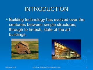 Building technology in construction intro | PPT