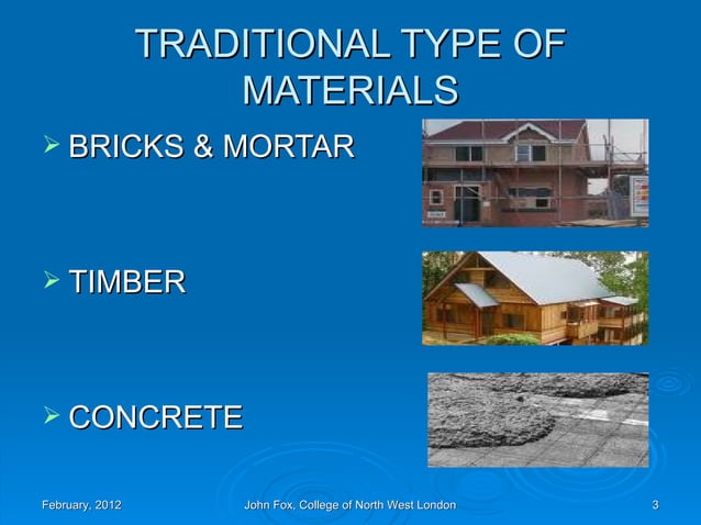 Building technology in construction intro | PPT