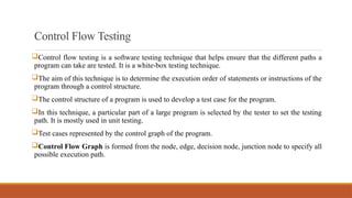 Building Test Cases and Plans.pptx in computer science | PPTX