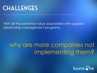 Building The Case For Supplier Relationship Management | PDF