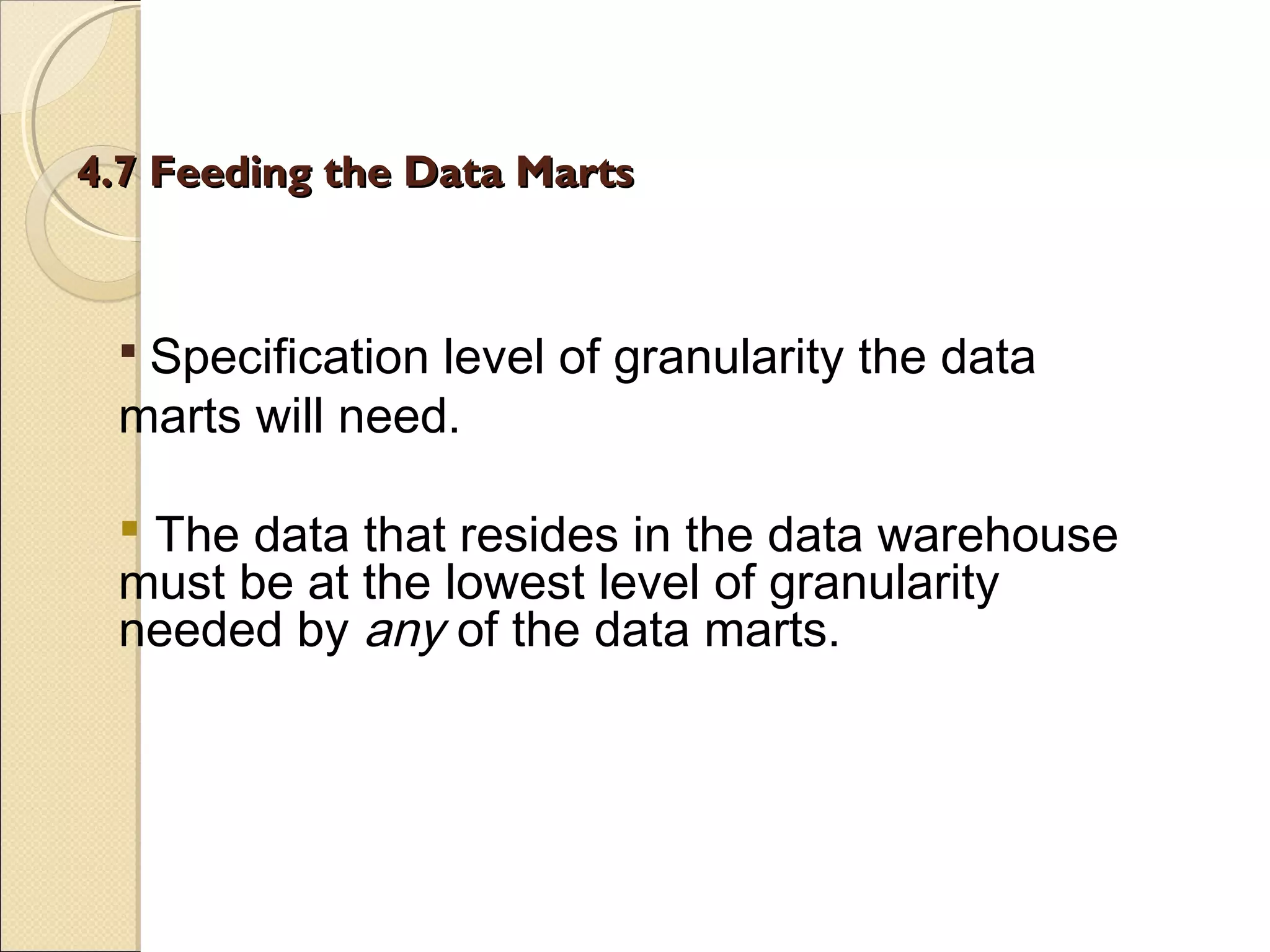 Lecture 04 Granularity In The Data Warehouse Ppt