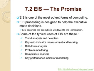 Lecture 07 - Executive Information Systems and the Data Warehouse | PPTX