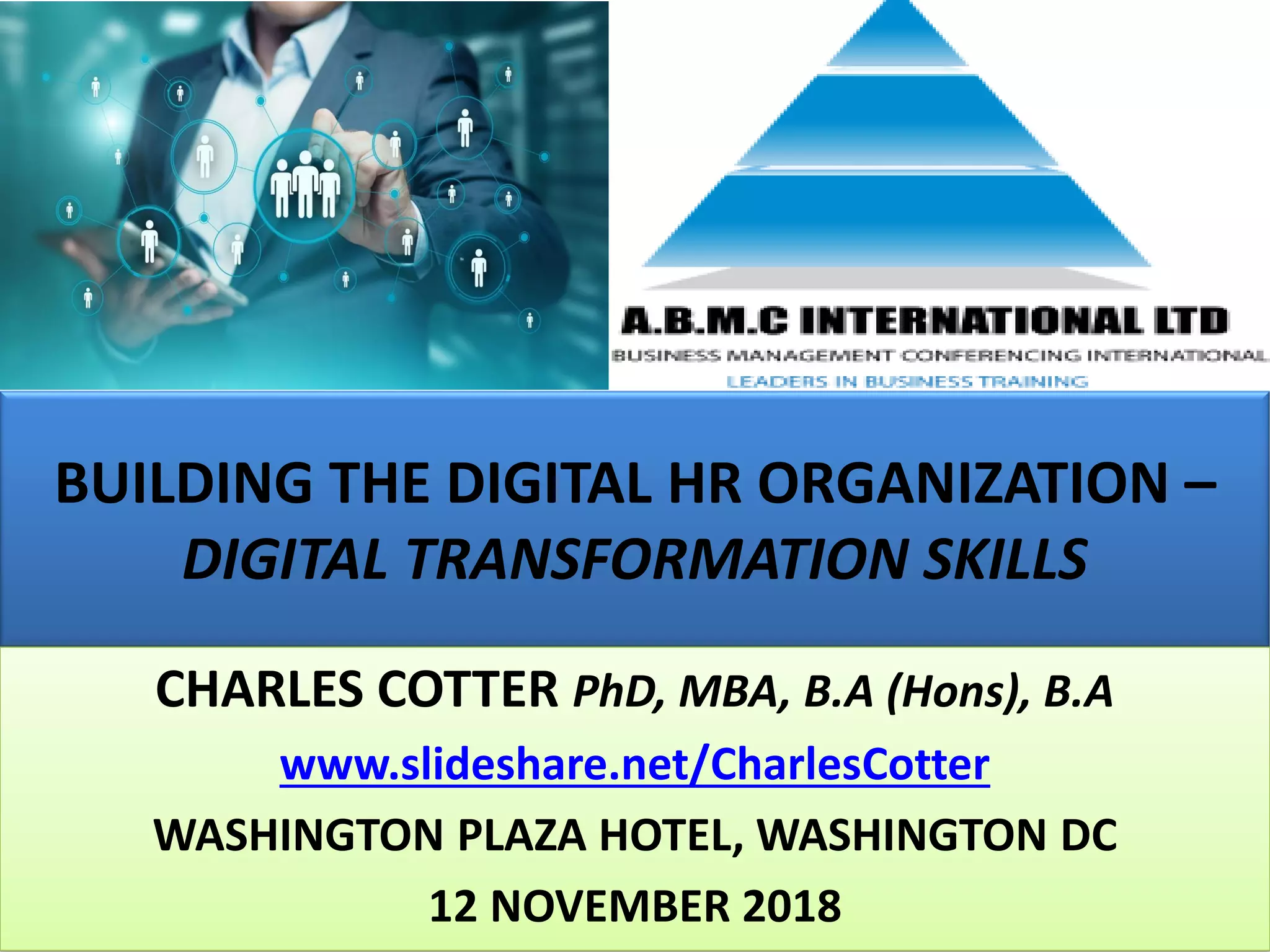 Building the Digital HRM Organization_Digital Transformation Skills | PPT