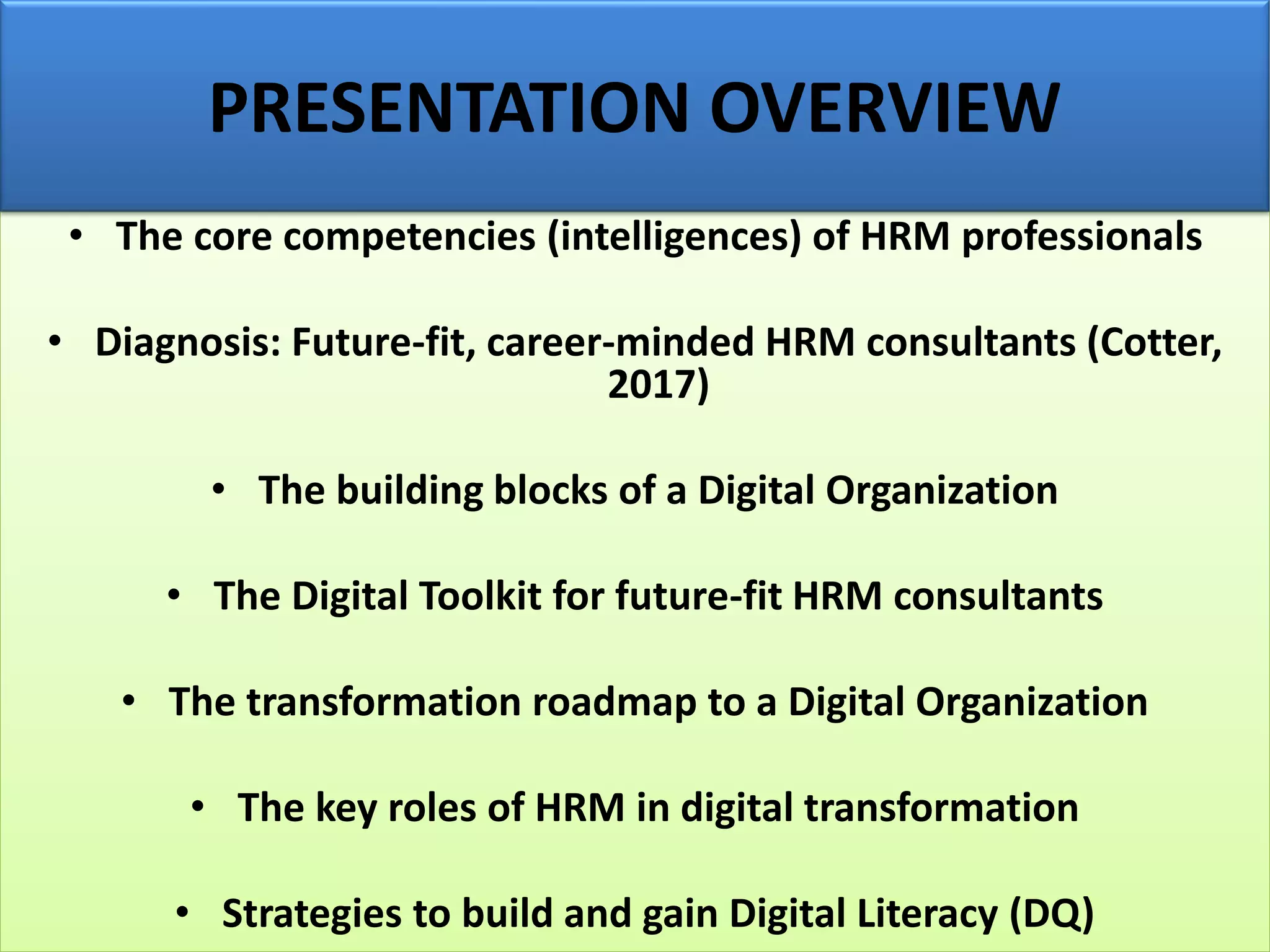 Building the Digital HRM Organization_Digital Transformation Skills | PPT