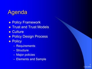 Building The Framework For A Culture Of Security | PPTX