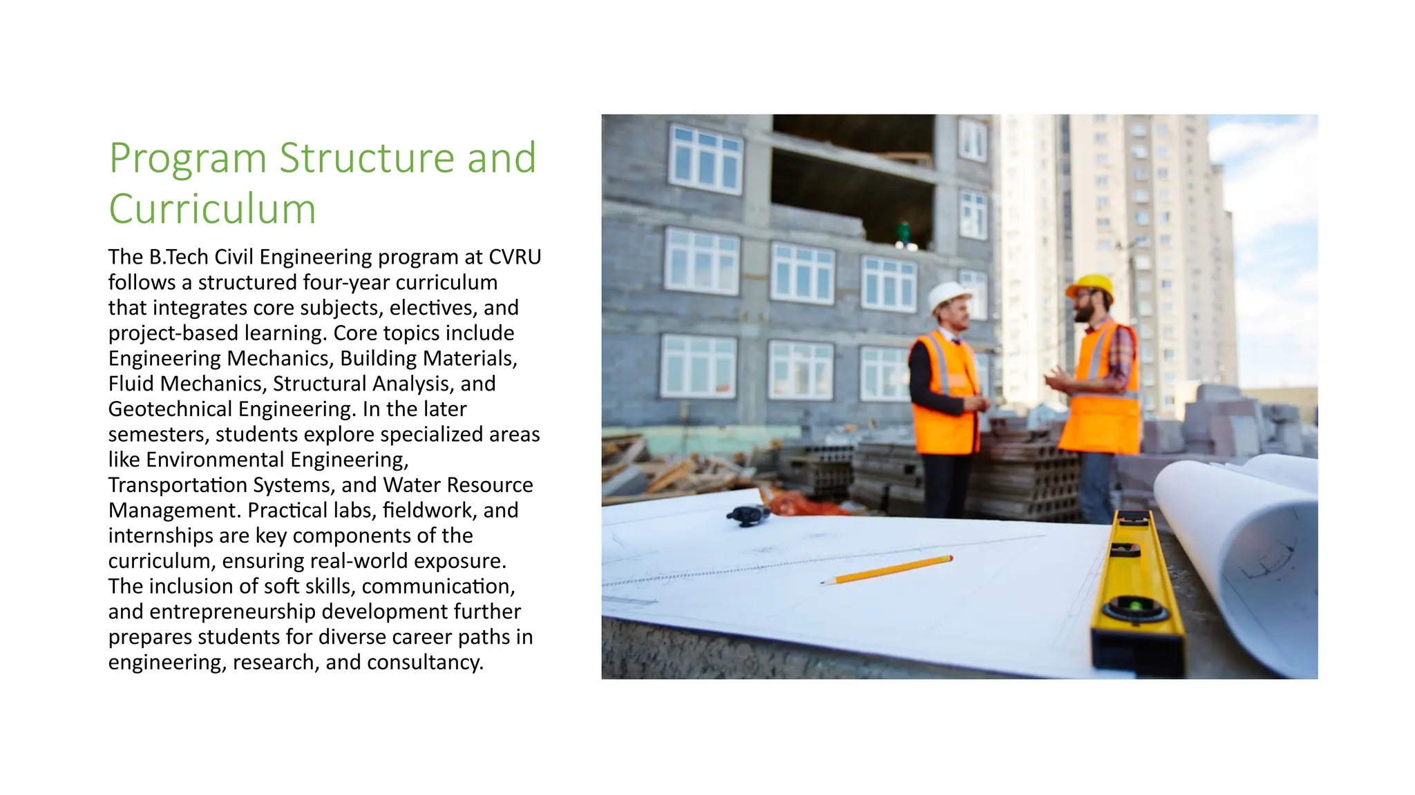 Building the Future - An Overview of the B.Tech Civil Engineering Program at CVRU.pptx
