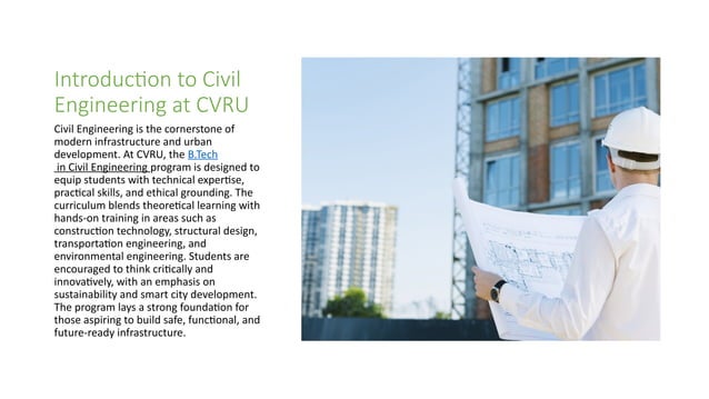 Building the Future - An Overview of the B.Tech Civil Engineering ...