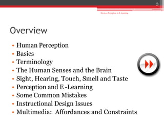 Building the Knowledge of Human Perception into E-Learning | PDF