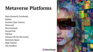 Metaverse Development Services | BlockTech Brew | PDF