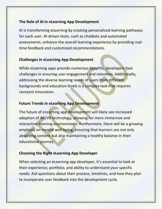 Building the Next Generation of Learning Leading eLearning App ...