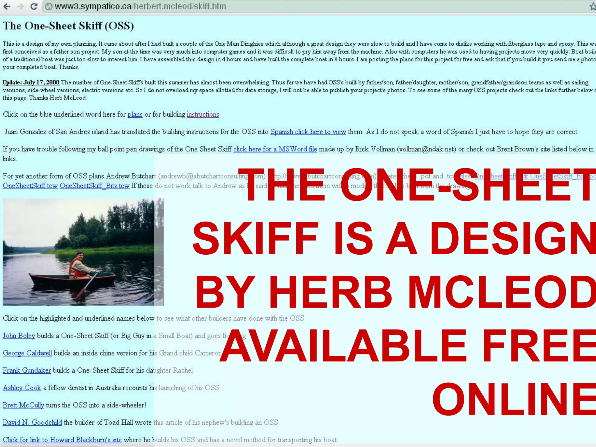 Building the One Sheet Skiff | PPT
