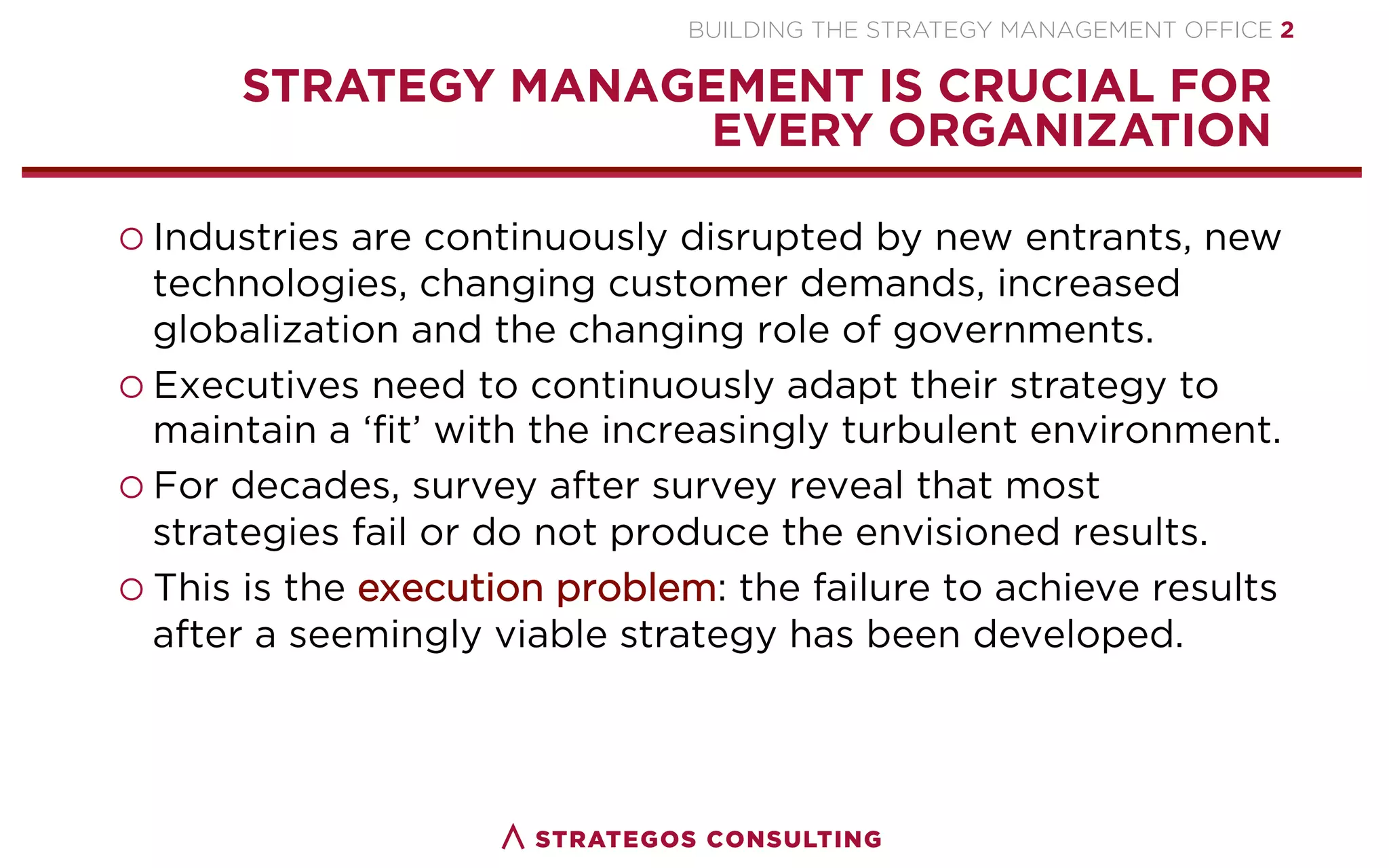 Building the Strategy Management Office | PDF