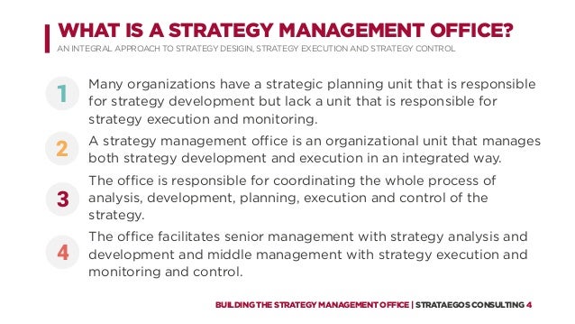 Building the Strategy Management Office