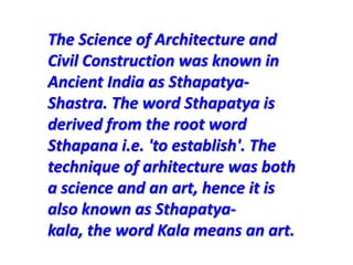 Ancient India's architecture view | PPTX