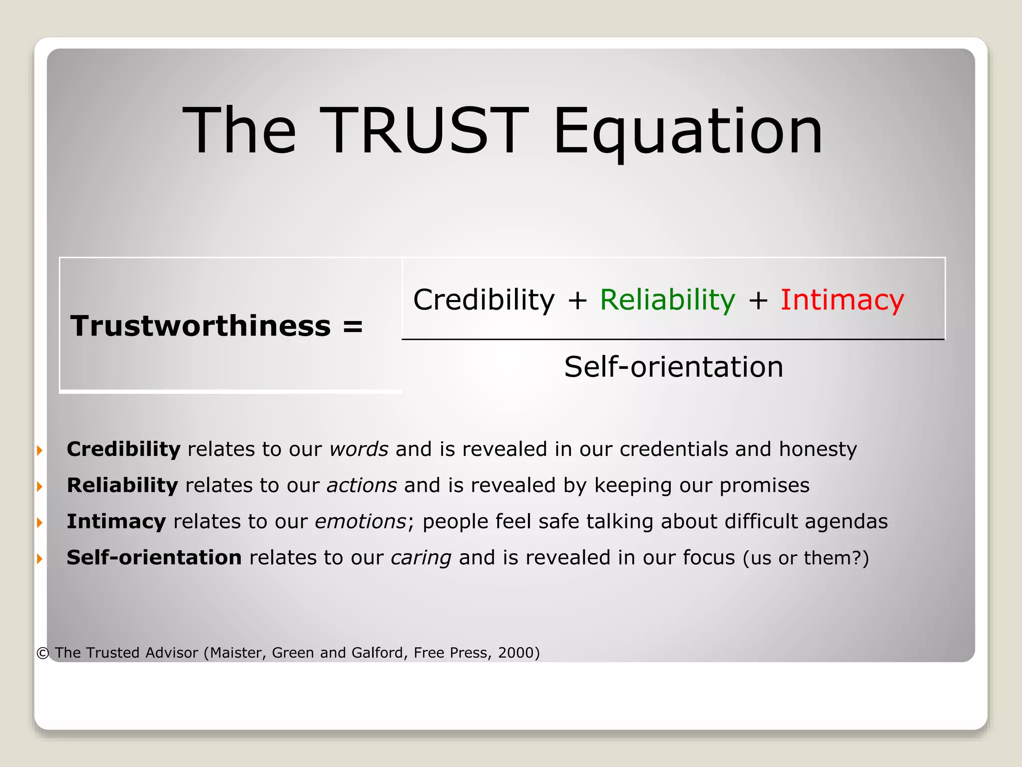 Building trust | PPTX