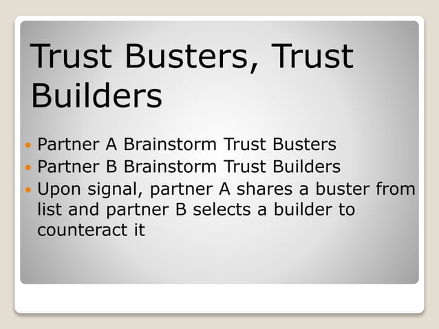 Building trust | PPTX