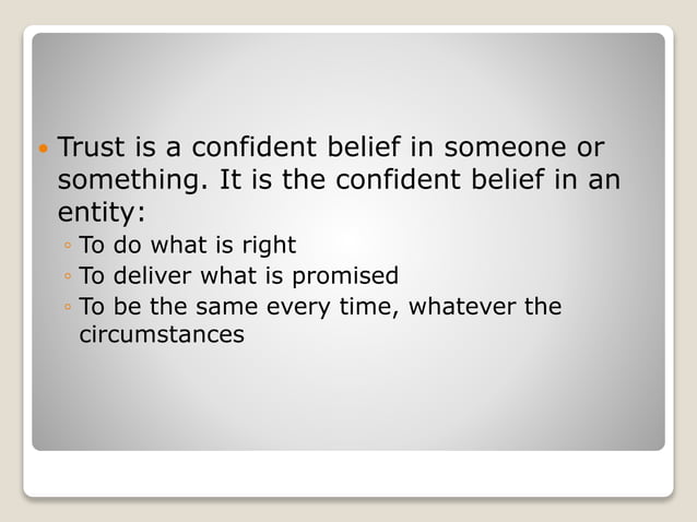 building trust at workplace environment pptx | PPTX