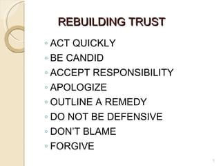 Building trust 2 | PPT
