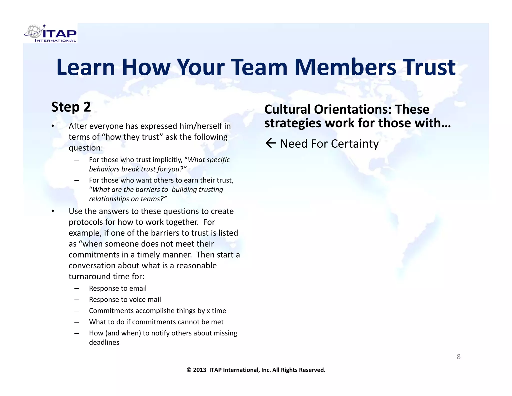 Building Trust on Multi-Cultural Teams | PDF