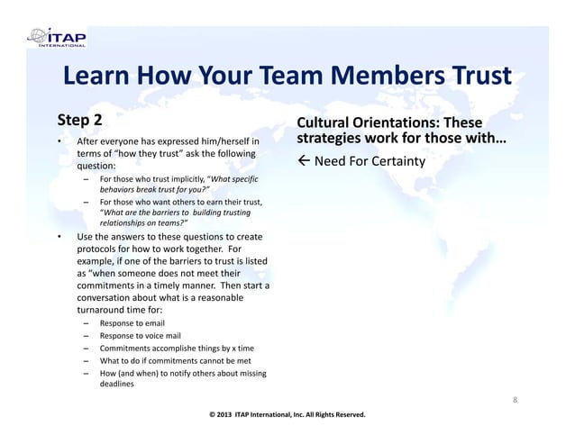 Building Trust on Multi-Cultural Teams | PDF