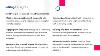 Building trust with the public: Effective strategies for scientists | PPTX
