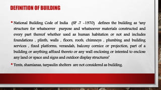 Building and its types | PPTX