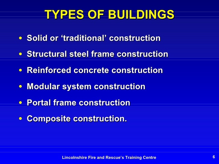 Building Types And Components1