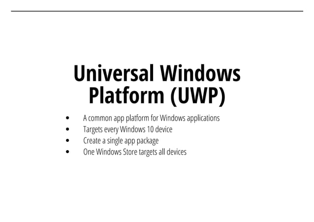 Building UWP apps with React-Native | PPT
