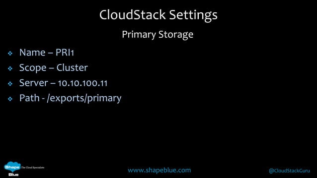 Building Virtualised Cloudstack Test Environments Ppt