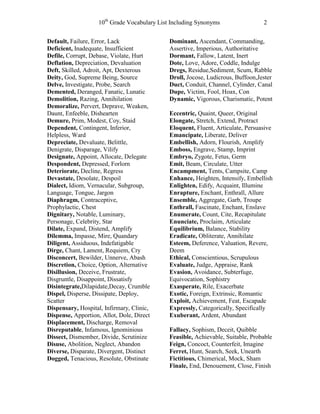 Building vocab | PDF