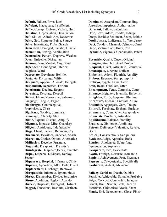 Building vocab | PDF