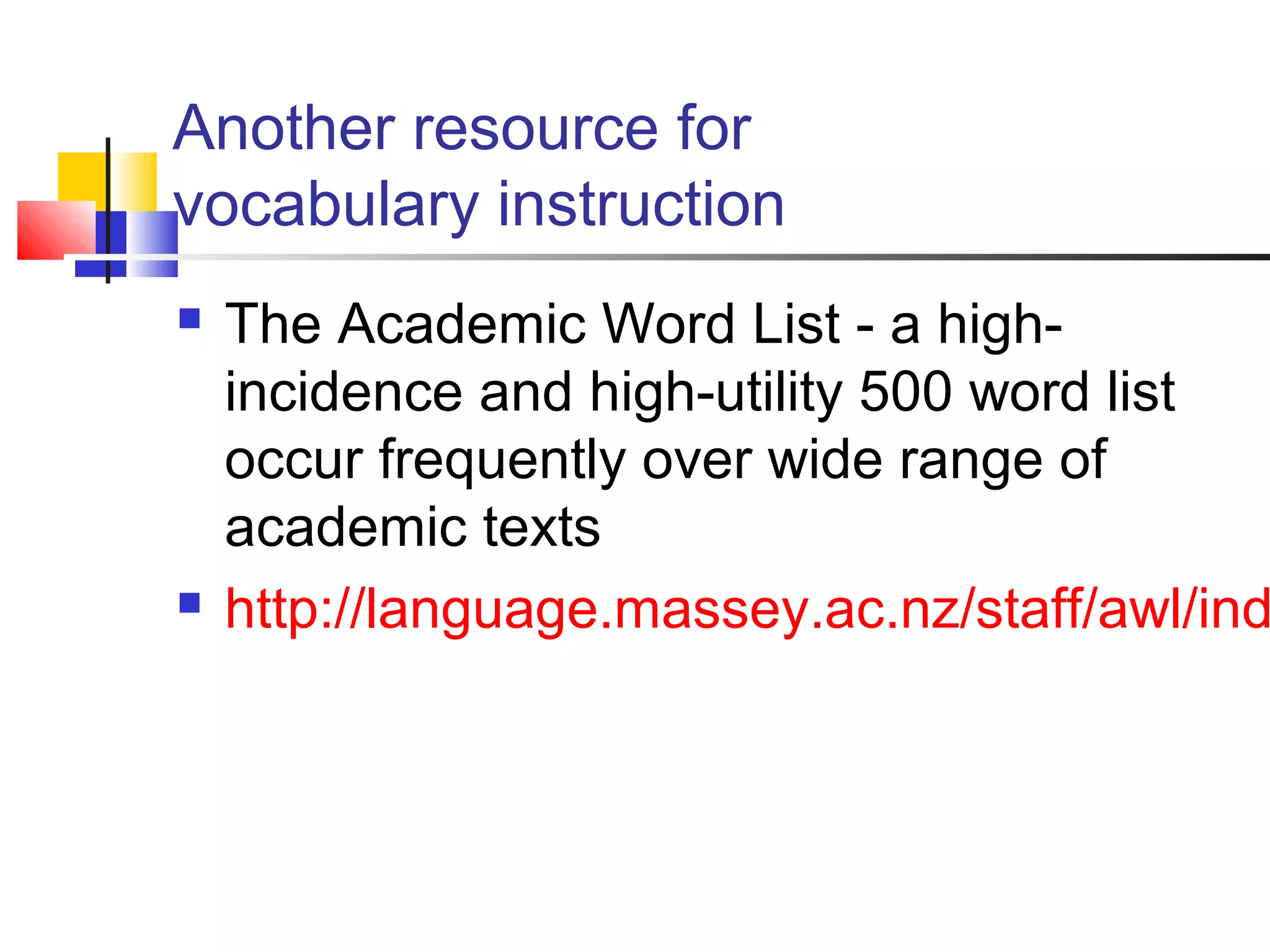 Building vocabulary | PPT