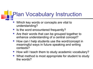 Building vocabulary | PPT