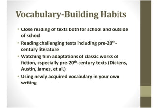 Building Vocabulary | PDF