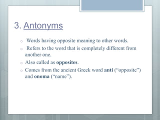 Building Vocabulary | PPTX