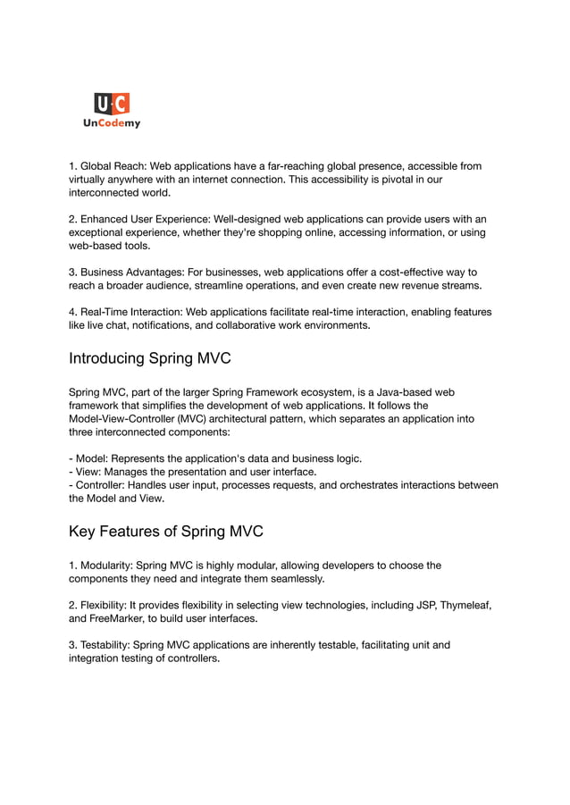 Building Web Applications with Spring MVC | PDF