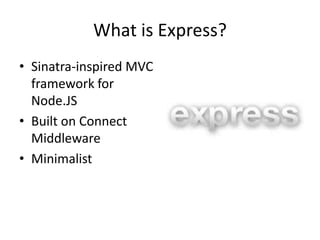 Building Web Apps with Express | PPTX