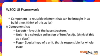 WSO2Con USA 2015: Building Web Apps with Reusable UI Components and ...