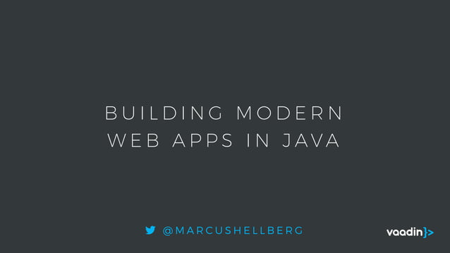 Building web apps with vaadin 10 | PPT