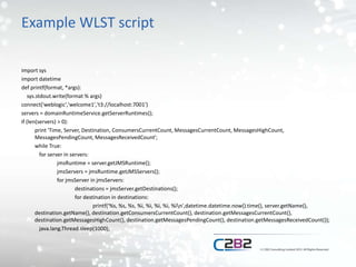 Building WebLogic Domains With WLST | PPT