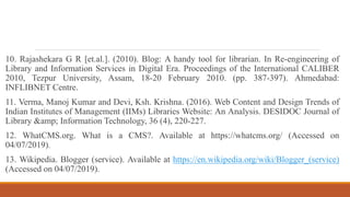 Building a Library Website Blogger : A Case Study on Don Bosco College ...